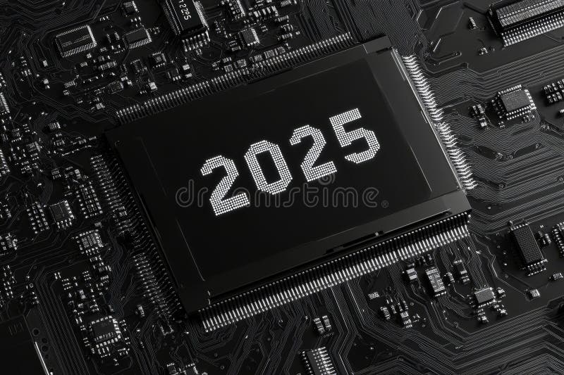 Technology 2025 Circuit Board Future Futuristic Technology Digital ...