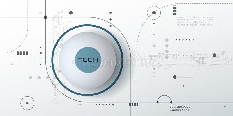 Abstract Circuit Board, Illustration High Tech Computer, Engineering ...