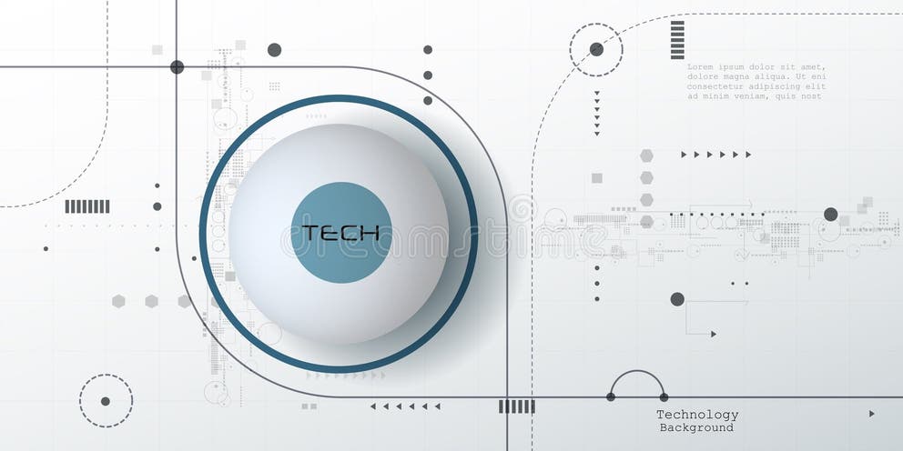 Abstract Circuit Board, Illustration High Tech Computer, Engineering, Science and Information ...
