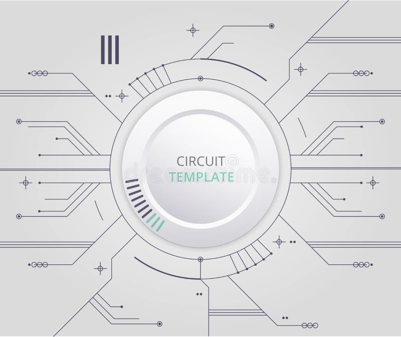 Circuit Template Vector Illustration Stock Illustration - Illustration ...