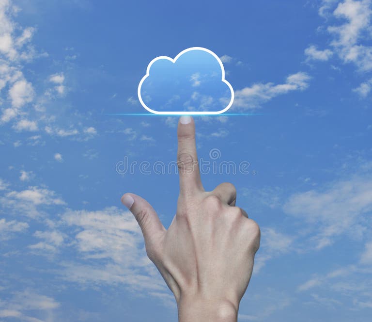 Technology Cloud Computing Concept Stock Photo - Image of empty, icon ...