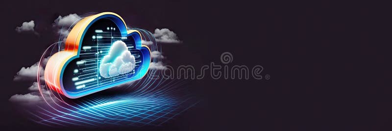 Technology and Cloud Storage Background - Generative AI Stock ...
