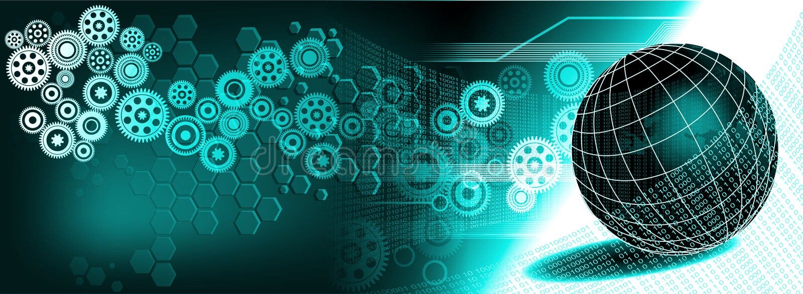 Technology Web Glob Background.artificial Intelligence Virtual Concept ...
