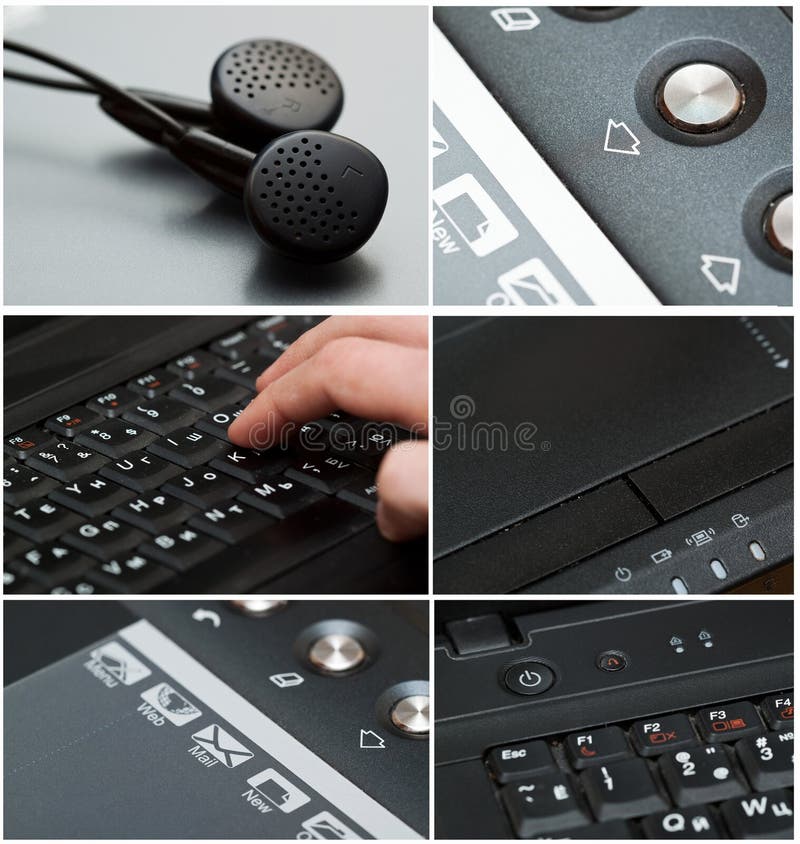 Technology collage stock photo. Image of cables, discs - 7738842