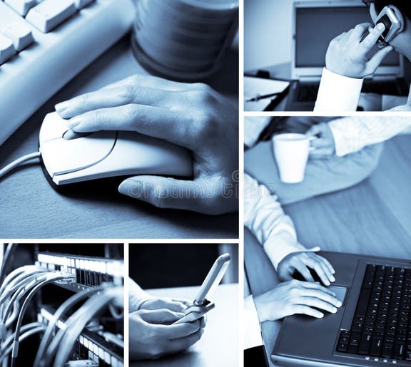 Technology collage stock photo. Image of businesswoman - 8222354