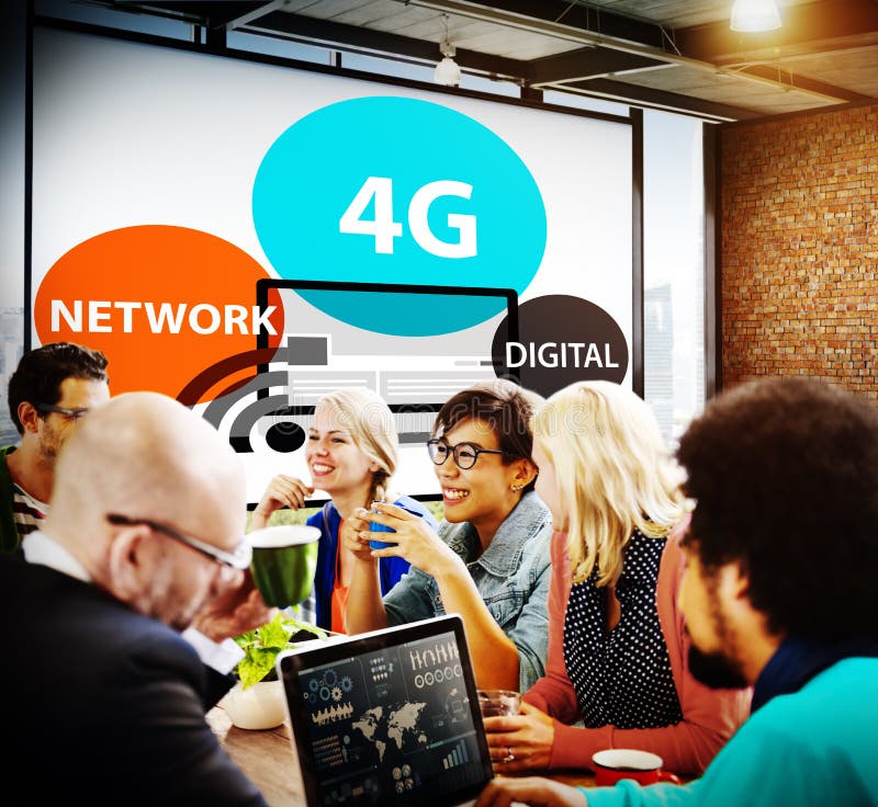 Technology Communication Connection Networking Internet Concept Stock ...