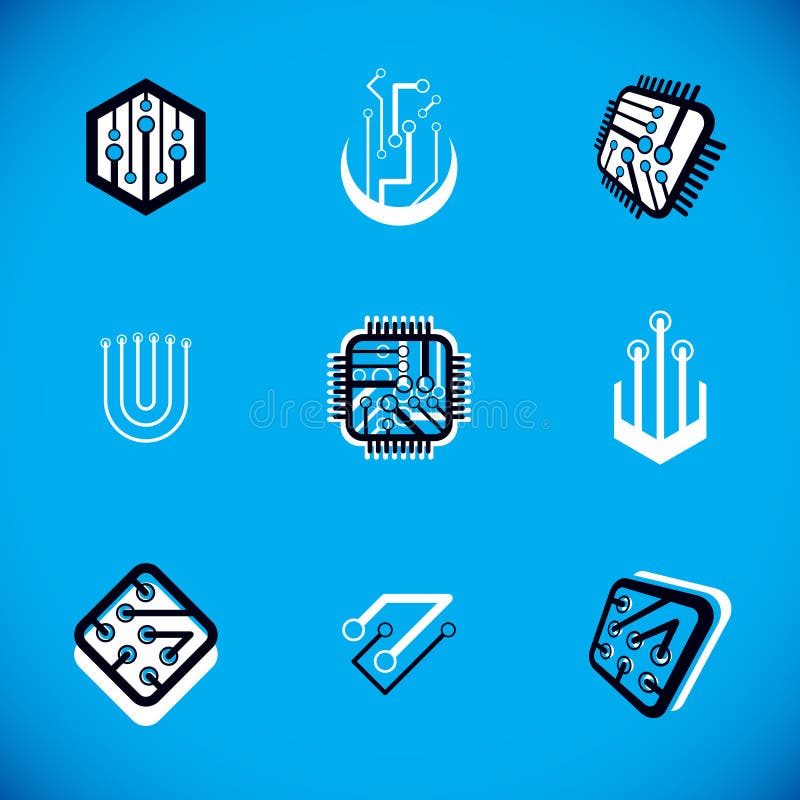 Microprocessor Logos Stock Illustrations – 43 Microprocessor Logos ...