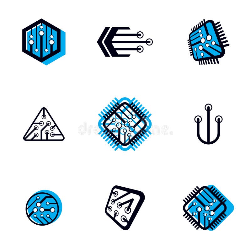 Microprocessor Logos Stock Illustrations – 41 Microprocessor Logos ...