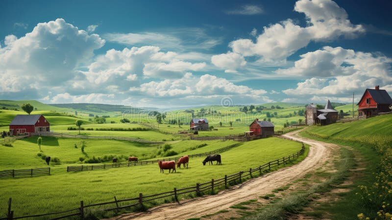 Technology Communication Farm Stock Illustration - Illustration of ...