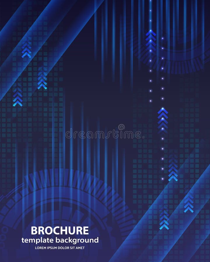 Technology Communication Hi Tech Template Background Fourteen Stock ...