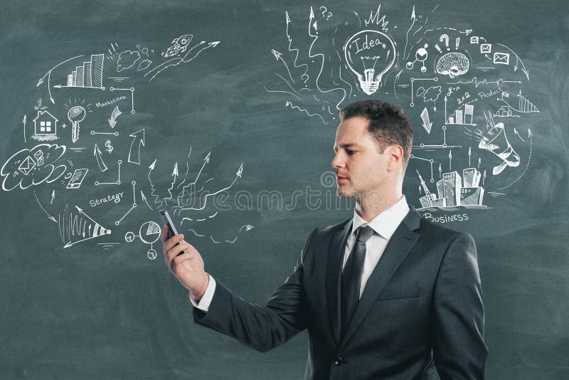 Technology, Communication And Idea Concept Stock Image - Image of ...