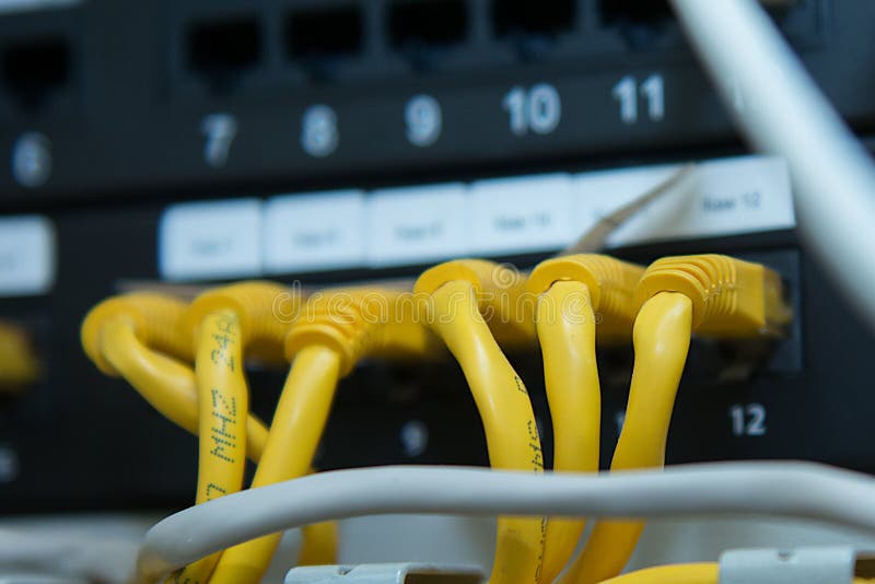 Technology and Communication, Service Cabinets with Connected Wires ...