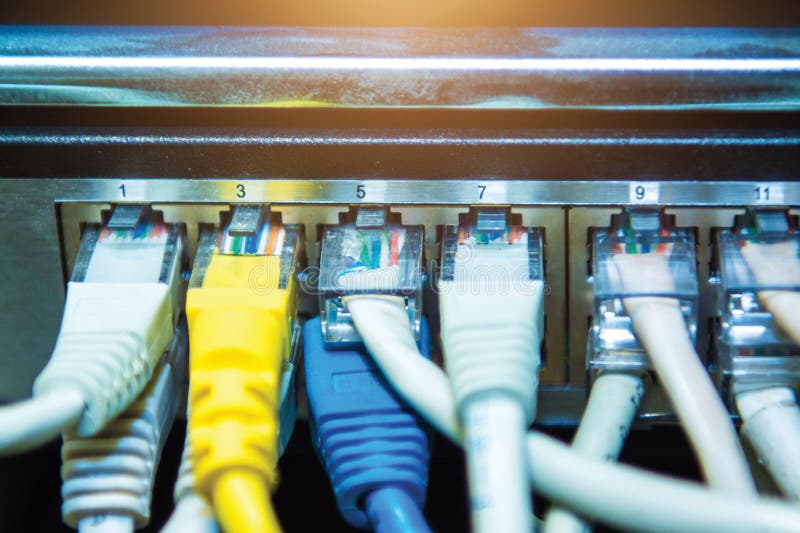 Technology and Communication, Service Cabinets with Connected Wires ...