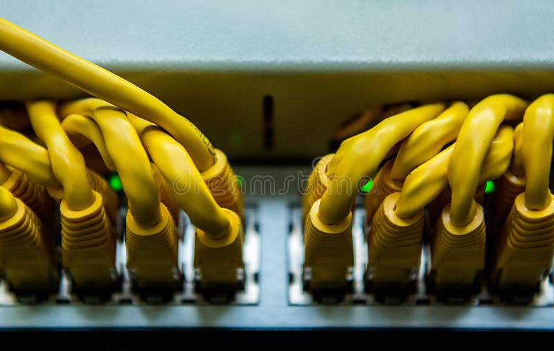 Technology and Communication, Service Cabinets with Connected Wires ...