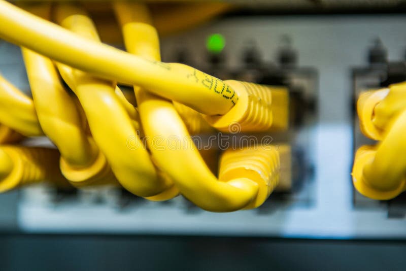 Technology and Communication, Service Cabinets with Connected Wires ...