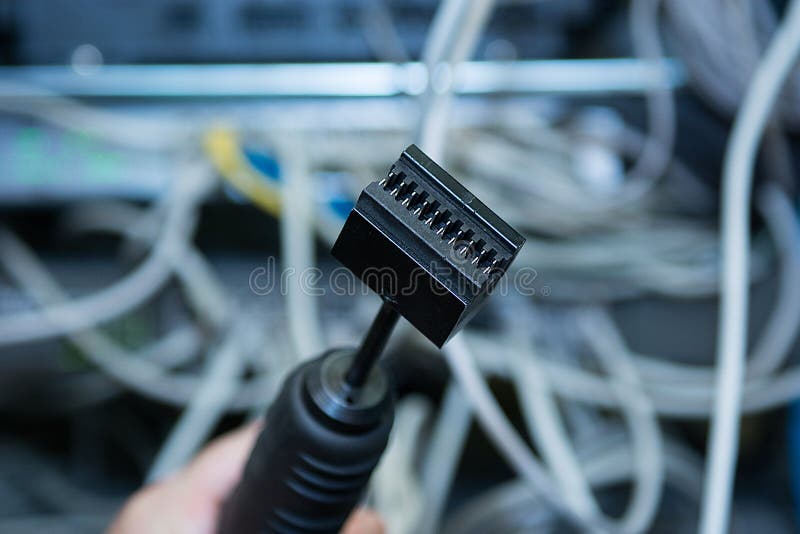 Technology and Communication, Service Cabinets with Connected Wires ...