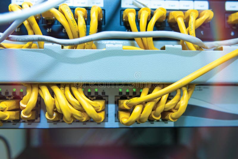 Technology and Communication, Service Cabinets with Connected Wires ...