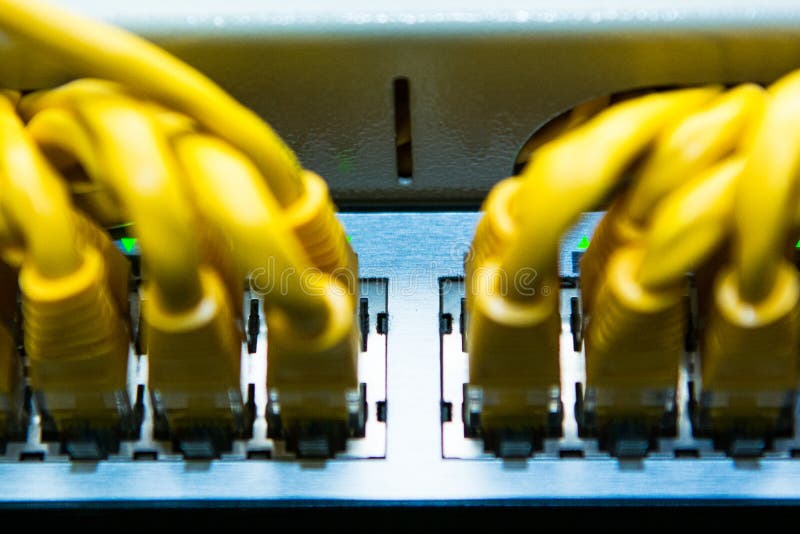 Technology and Communication, Service Cabinets with Connected Wires ...