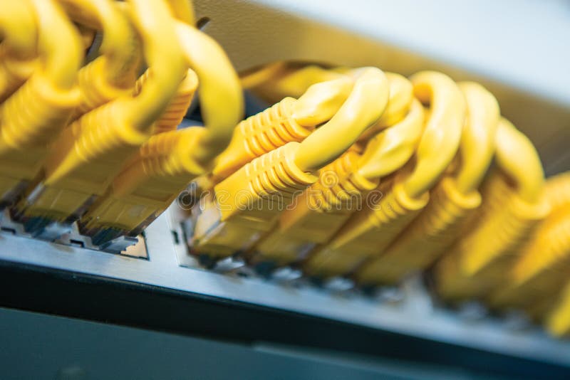 Technology and Communication, Service Cabinets with Connected Wires ...