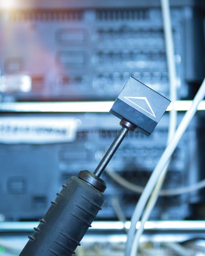 Technology and Communication, Service Cabinets with Connected Wires ...