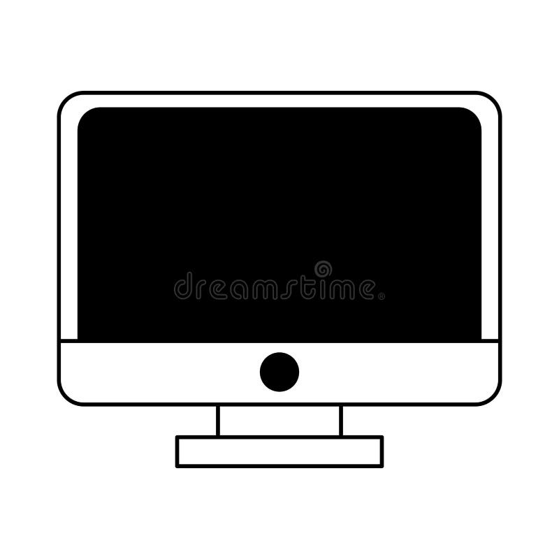 Technology Computer Screen Cartoon Stock Vector - Illustration of ...