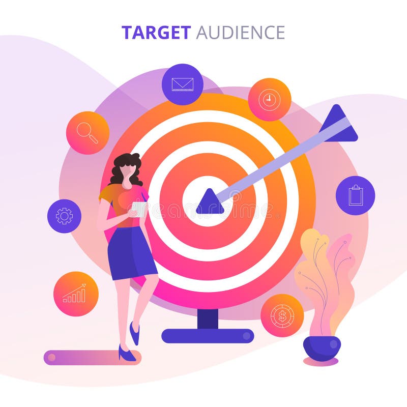 Illustration Concept Advertising Creative Agency. Working Group Stock ...