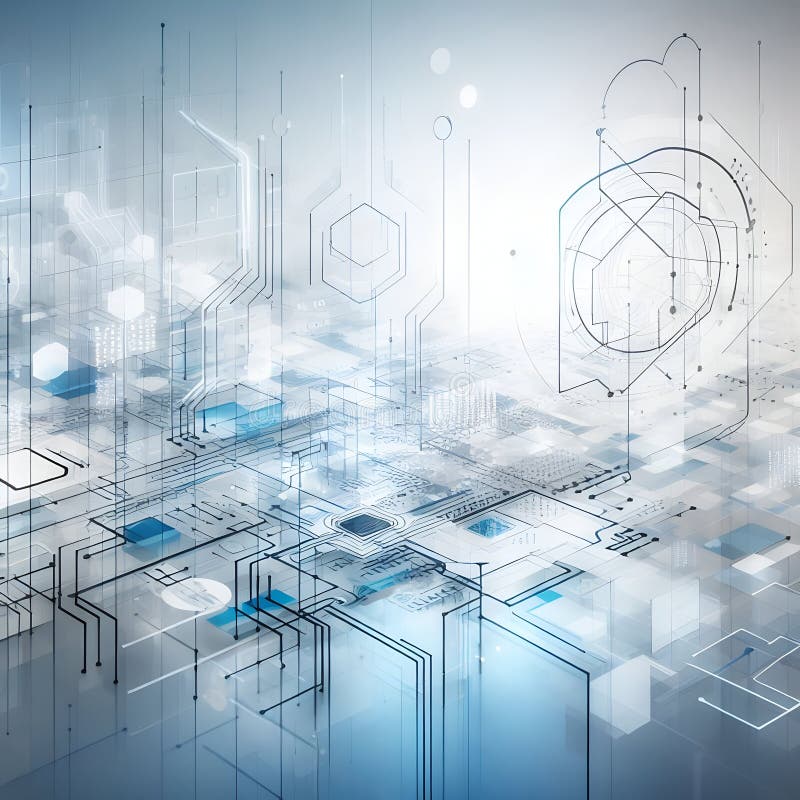 Technology Concept Background, AI Creations, Cool Colors, Connections ...