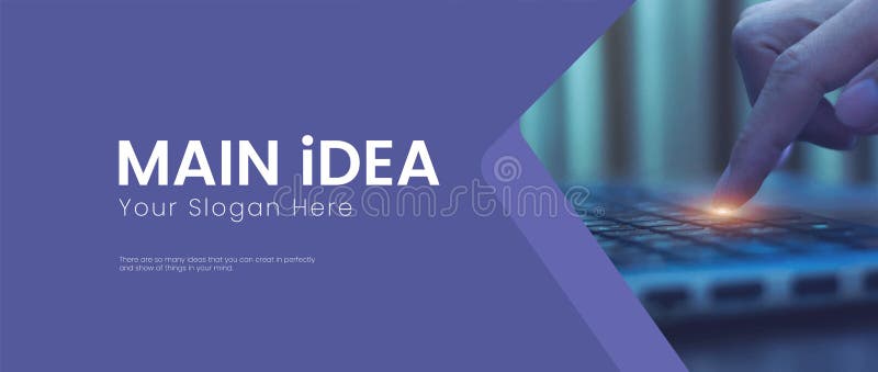 A Technology Concept Banners Template Design, with Hand Touching on ...