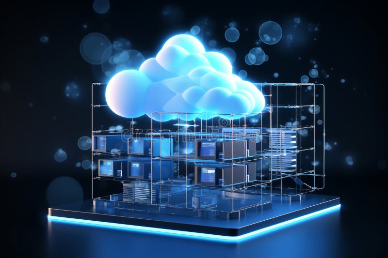 Technology Concept Cloud Networking Business Data Connect Security ...