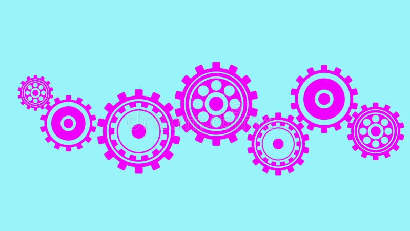 Cogs and Gears Spinning Animation Stock Footage - Video of abstract ...