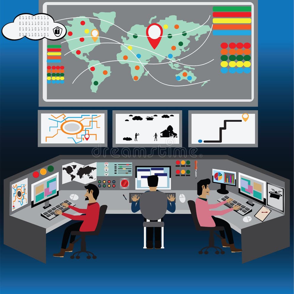 Control Room Vector Stock Illustrations – 12,224 Control Room Vector ...