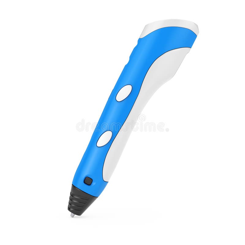 Technology Concept. 3d Printing Pen. 3d Rendering Stock Illustration ...