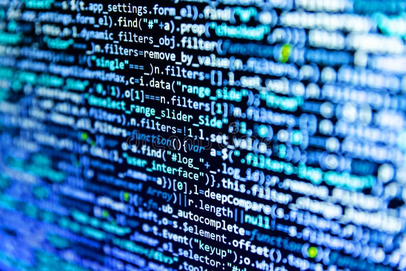 Technology Concept Hex Code Digital Background. Failure in the Program, Blue Screen, Programming ...