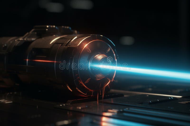 Laser Beams and Laser Technology Concept. Generative AI Stock ...