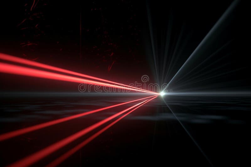 Laser Beams and Laser Technology Concept. Generative AI Stock ...