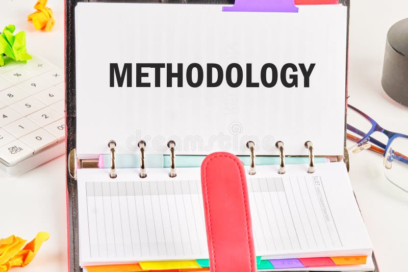 Technology Concept. METHODOLOGY Written in a Business Notebook on a ...