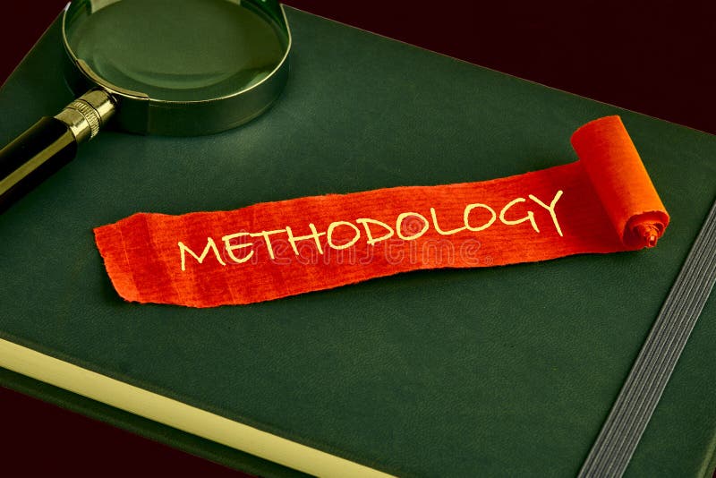Technology Concept. METHODOLOGY Written on a Piece of Red Paper on the ...