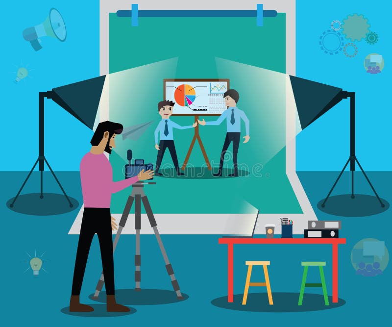 Technology Concept,Video Presentation and Used Video To Present Stock ...