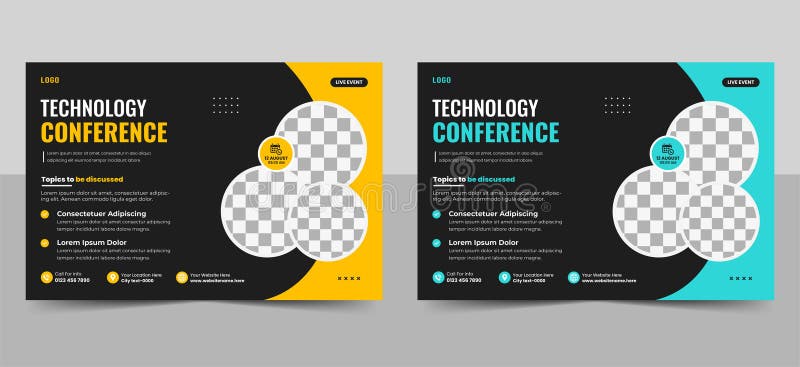 Technology Conference Flyer Template, Corporate Business Conference ...