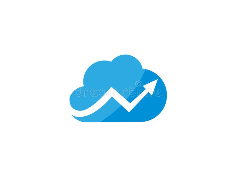 Technology Connect with Clouds Symbol Logo Design Illustration, High ...
