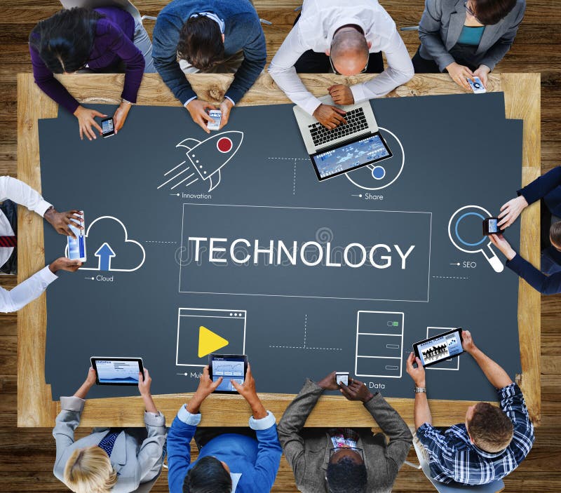 Technology Connecting Cloud Network Concept Stock Photo - Image of ...