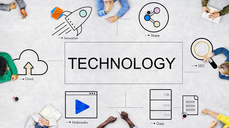 Technology Connecting People Around the World Stock Photo - Image of ...