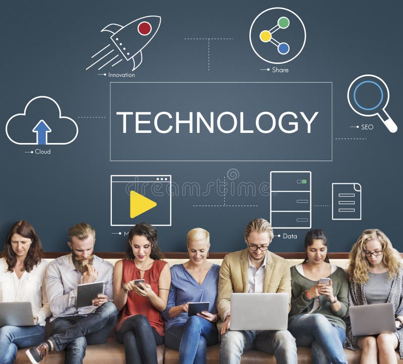 Technology Connecting People Around the World Stock Photo - Image of ...