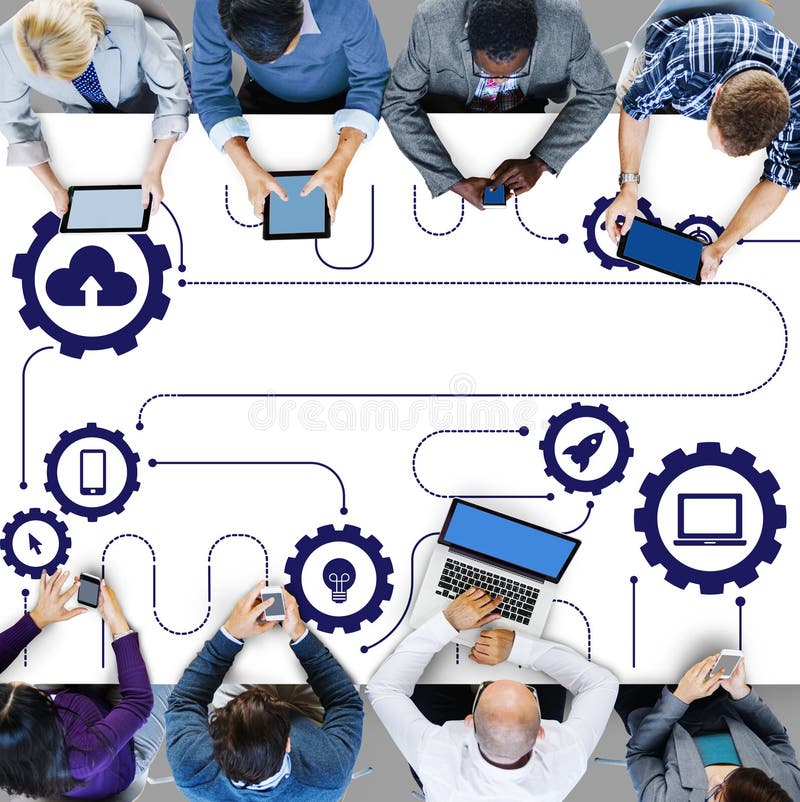 Technology Connecting Cloud Network Concept Stock Image - Image of ...