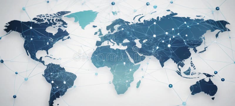 Technology Connecting the Globe for Business Development Stock ...
