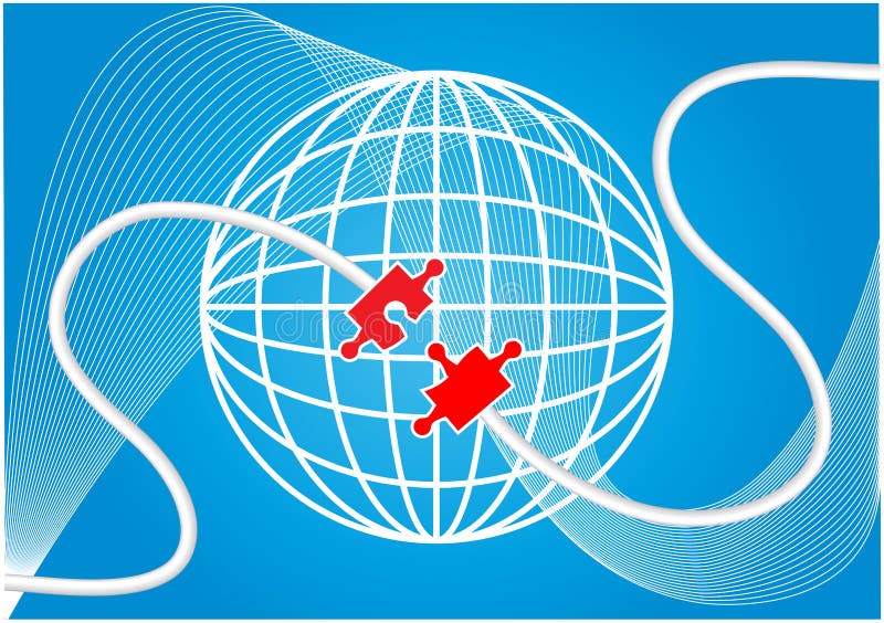 Technology connection stock vector. Illustration of information - 12235842