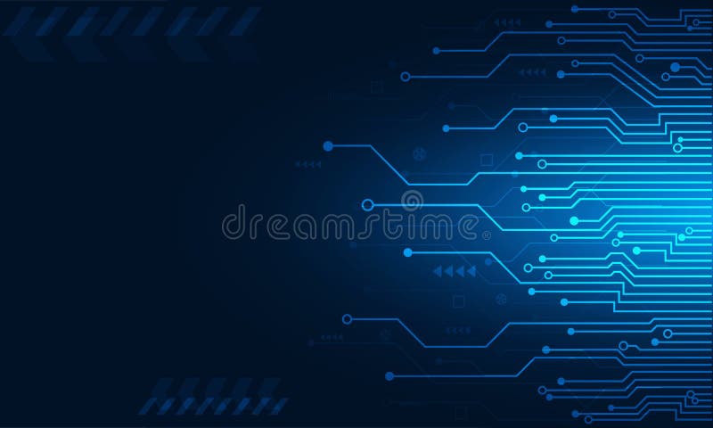 Technology Connection Circuit System Design Background Abstract Stock ...