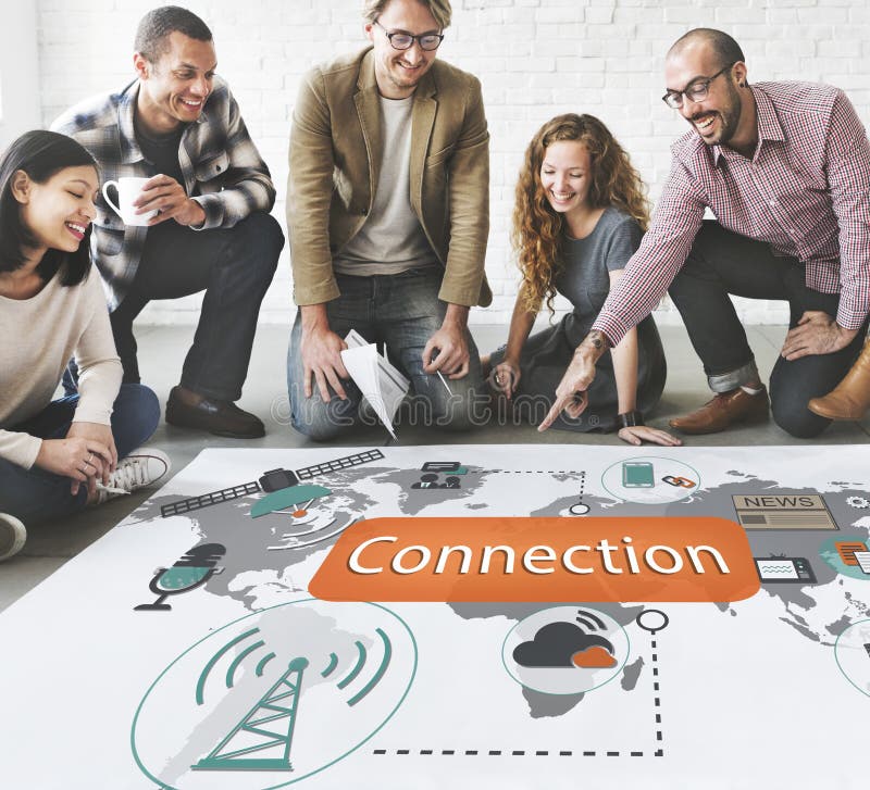 Technology Connection Communication Interconnection Concept Stock Image ...