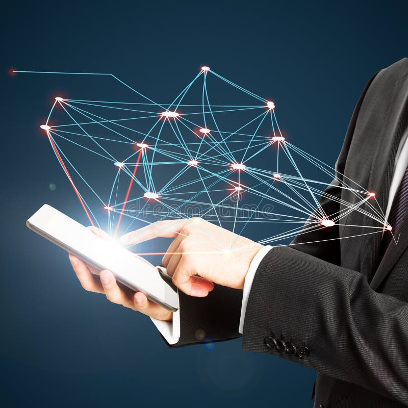 Technology and Connection Concept Stock Image - Image of background ...