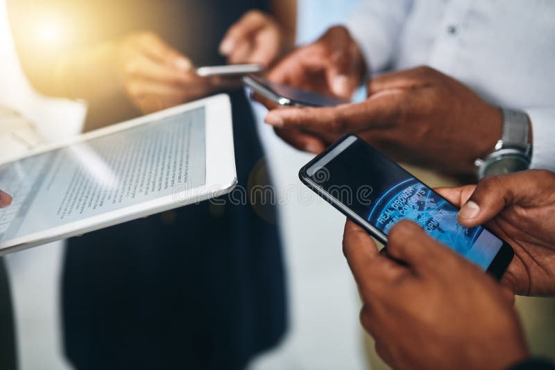 Technology, Connection and Hands of People in Circle for Data Sharing ...